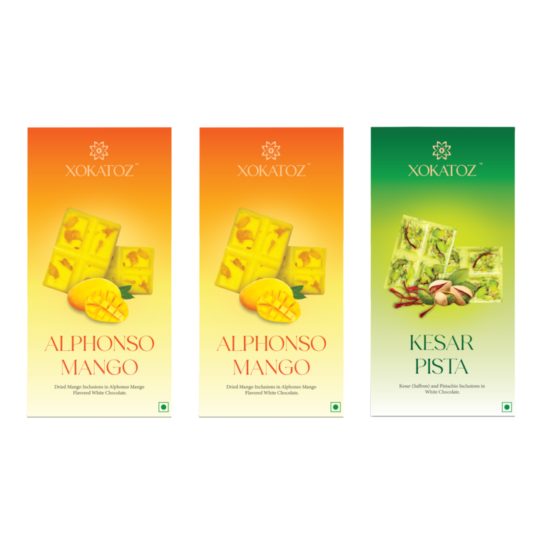 Combo Pack - Alphonso Mango-Alphonso Mango-Kesar pista - XOKATOZ